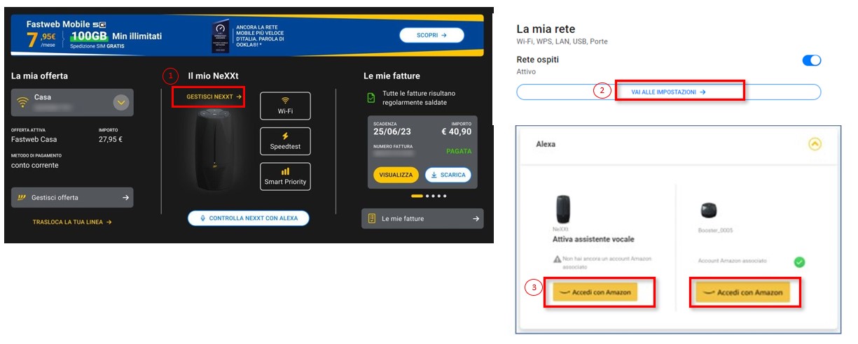 MyFastweb - Come attivare Alexa